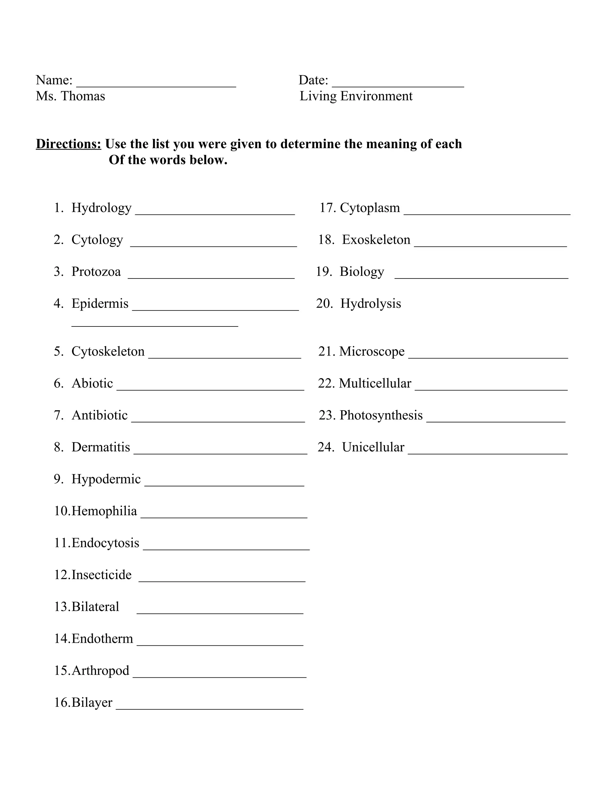 Prefix suffix worksheet | DOC