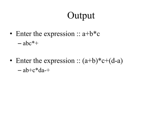 Prefix and PostFIx presentation for DSA .pptx | Programming Languages | Computing