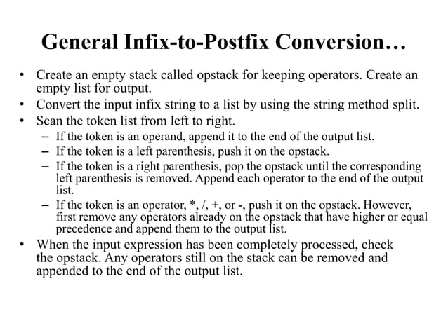 Prefix and PostFIx presentation for DSA .pptx | Programming Languages | Computing