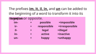 Prefix and Suffix For GRade four students.pptx