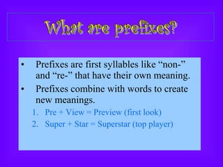Prefixes | PPT