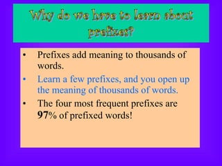Prefixes | PPT