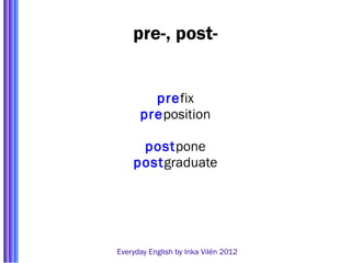 Prefixes | ODP