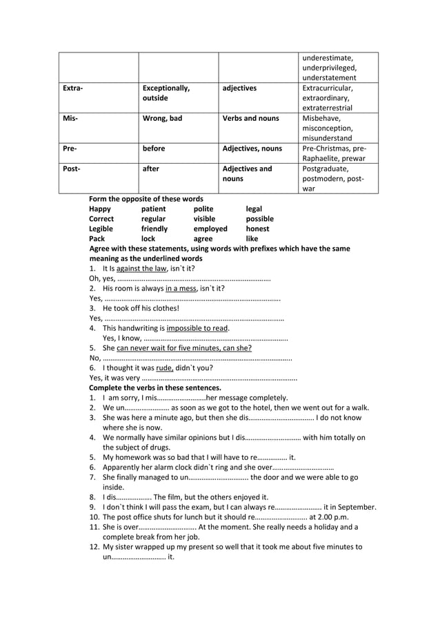 Prefixes | PDF | Law