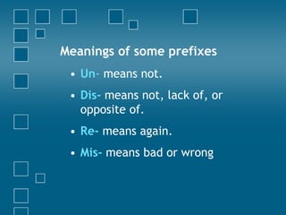 Prefixes | PPTX
