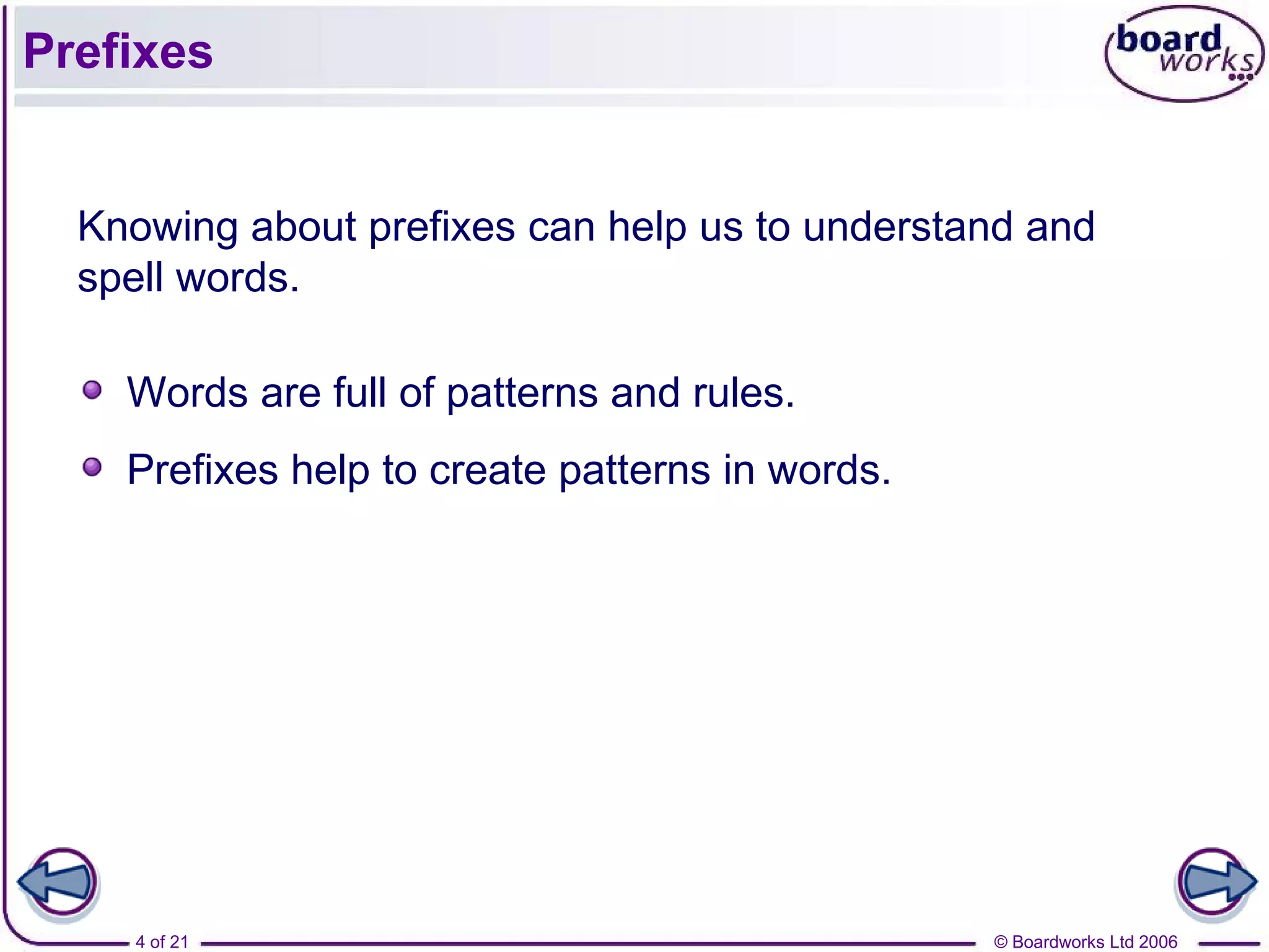Prefixes | PPT