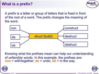 Prefixes | PPT | Homework and Study | Education