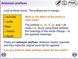 Prefixes | PPT