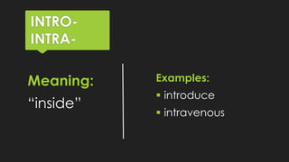 English Prefixes to Improve Your Vocabulary | PPTX