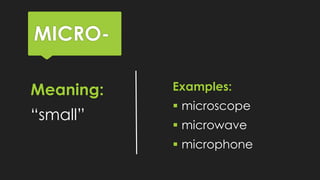 English Prefixes to Improve Your Vocabulary | PPT