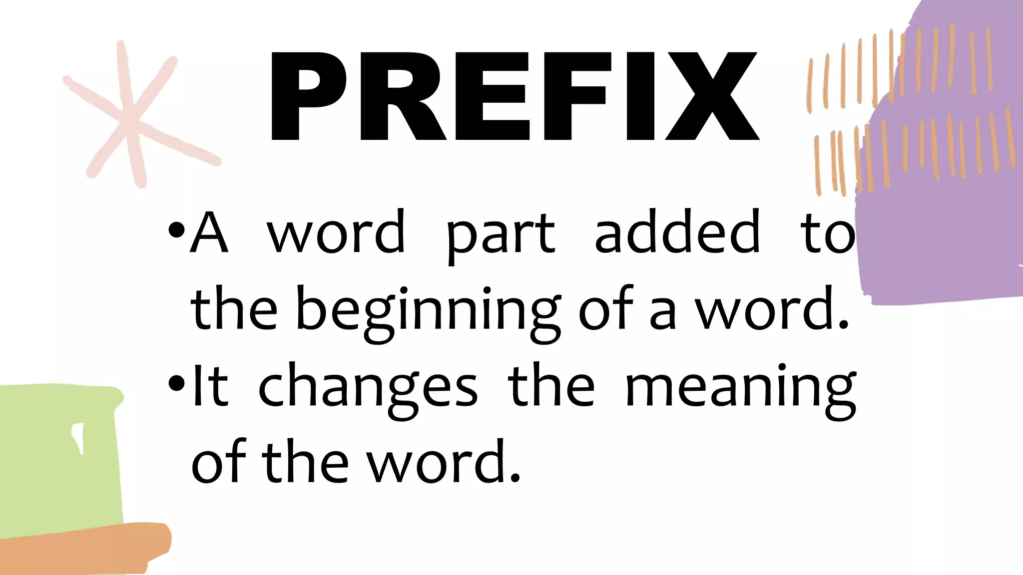 Prefixes | PPTX