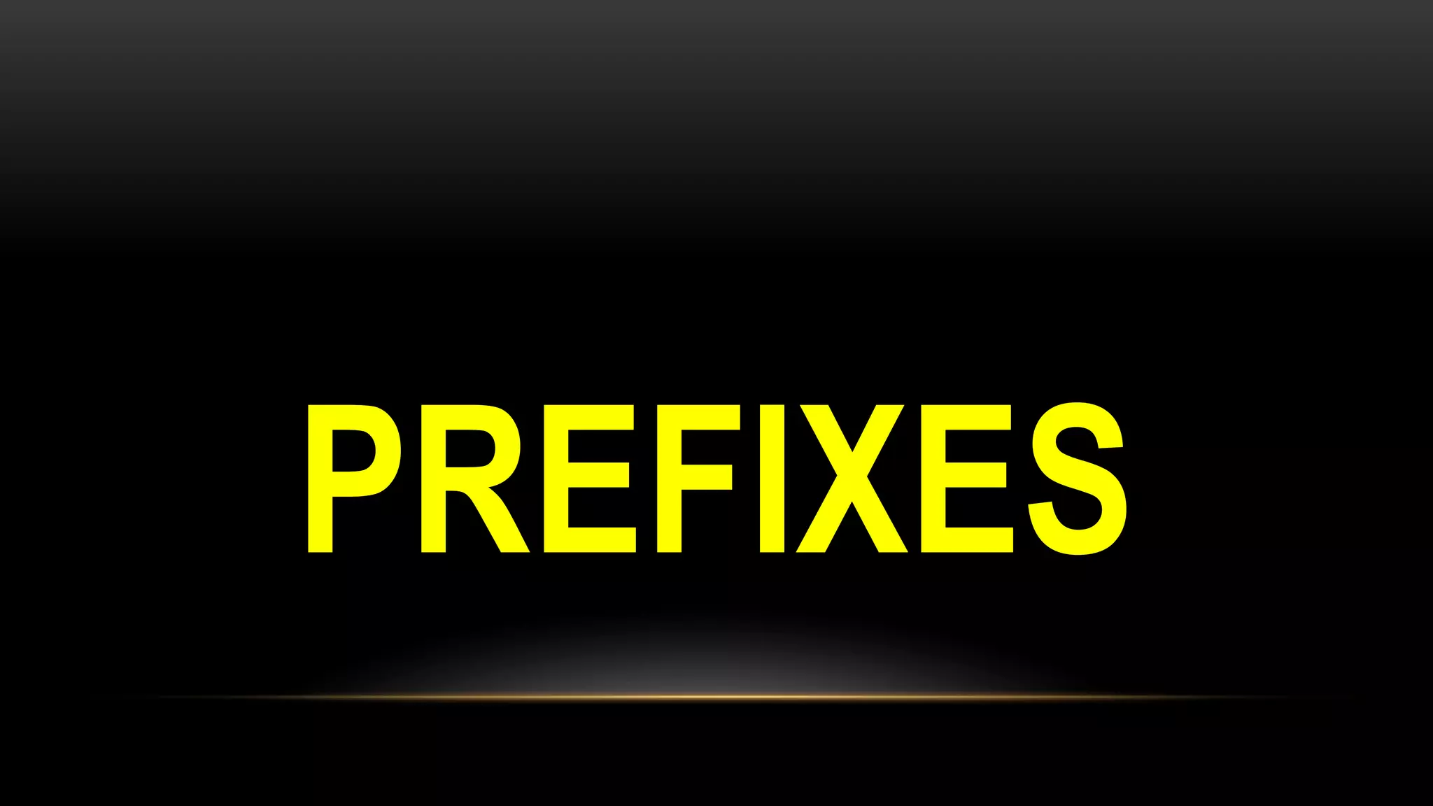 English Grammar-Prefixes | PPT