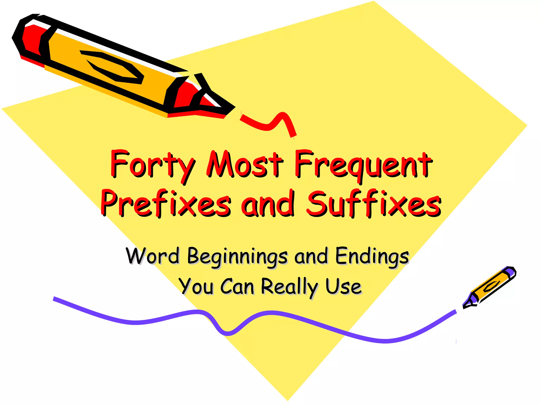 Prefixes and-suffixes | PPT