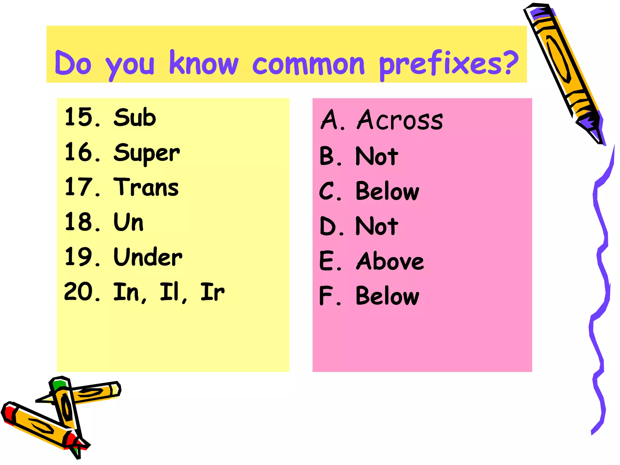Prefixes and-Suffixes | PPT