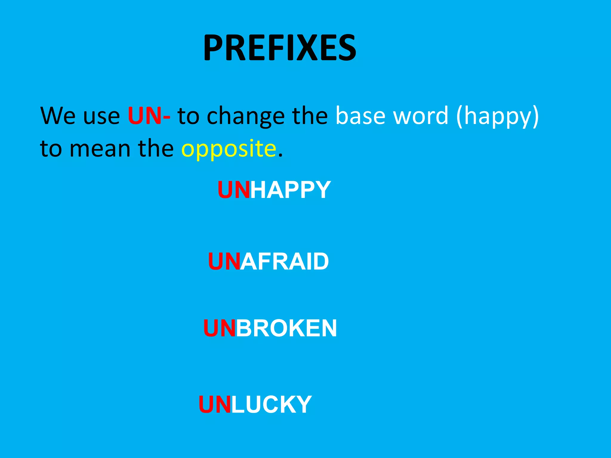 prefixes and suffixes | PPT