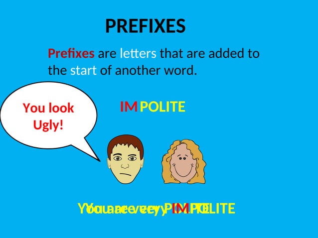 prefixes-and-suffixes in making a sentences | PPT