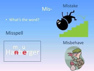 Prefixes and root words | PPTX