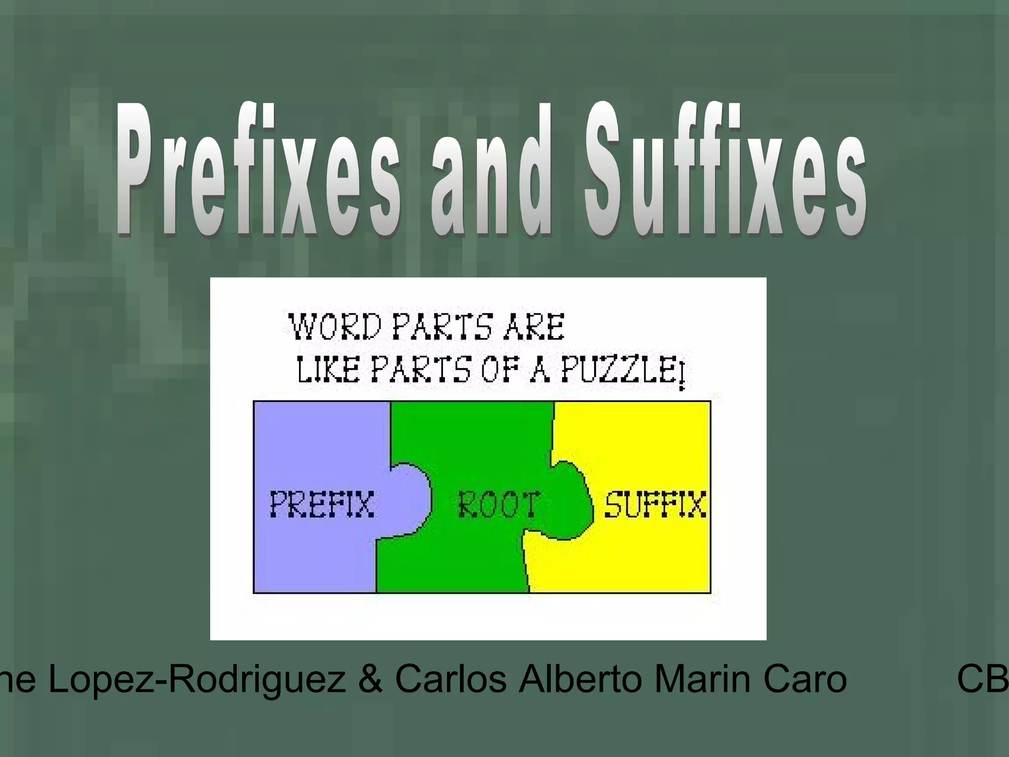Prefixes and suffixes | PPT