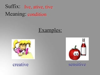 Prefixes and suffixes | PPTX