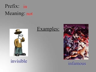 Prefixes and suffixes | PPTX