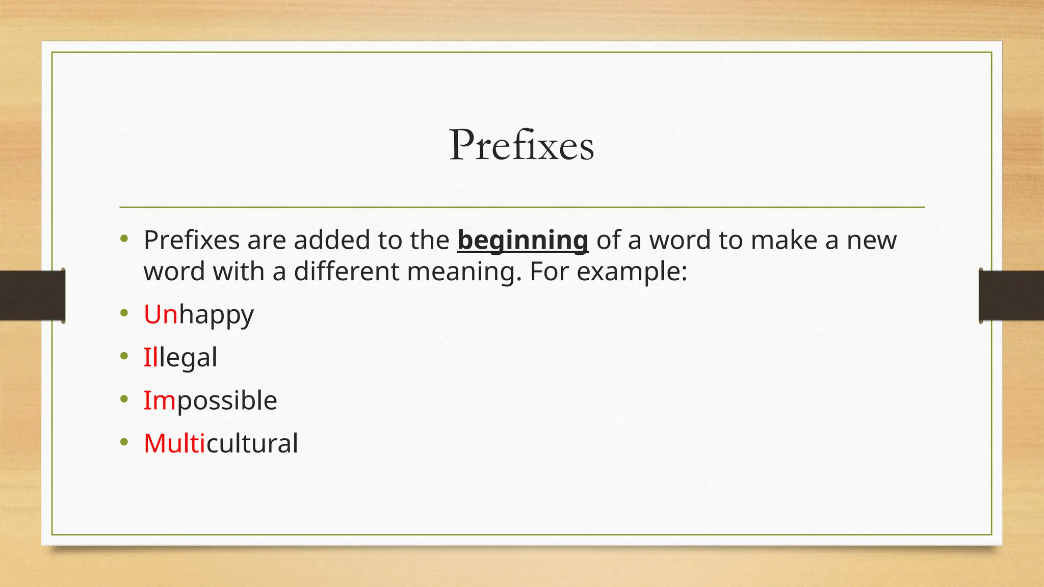 Prefixes and suffixes.pptx prefixes and sufixxes prefixes ans | PPTX
