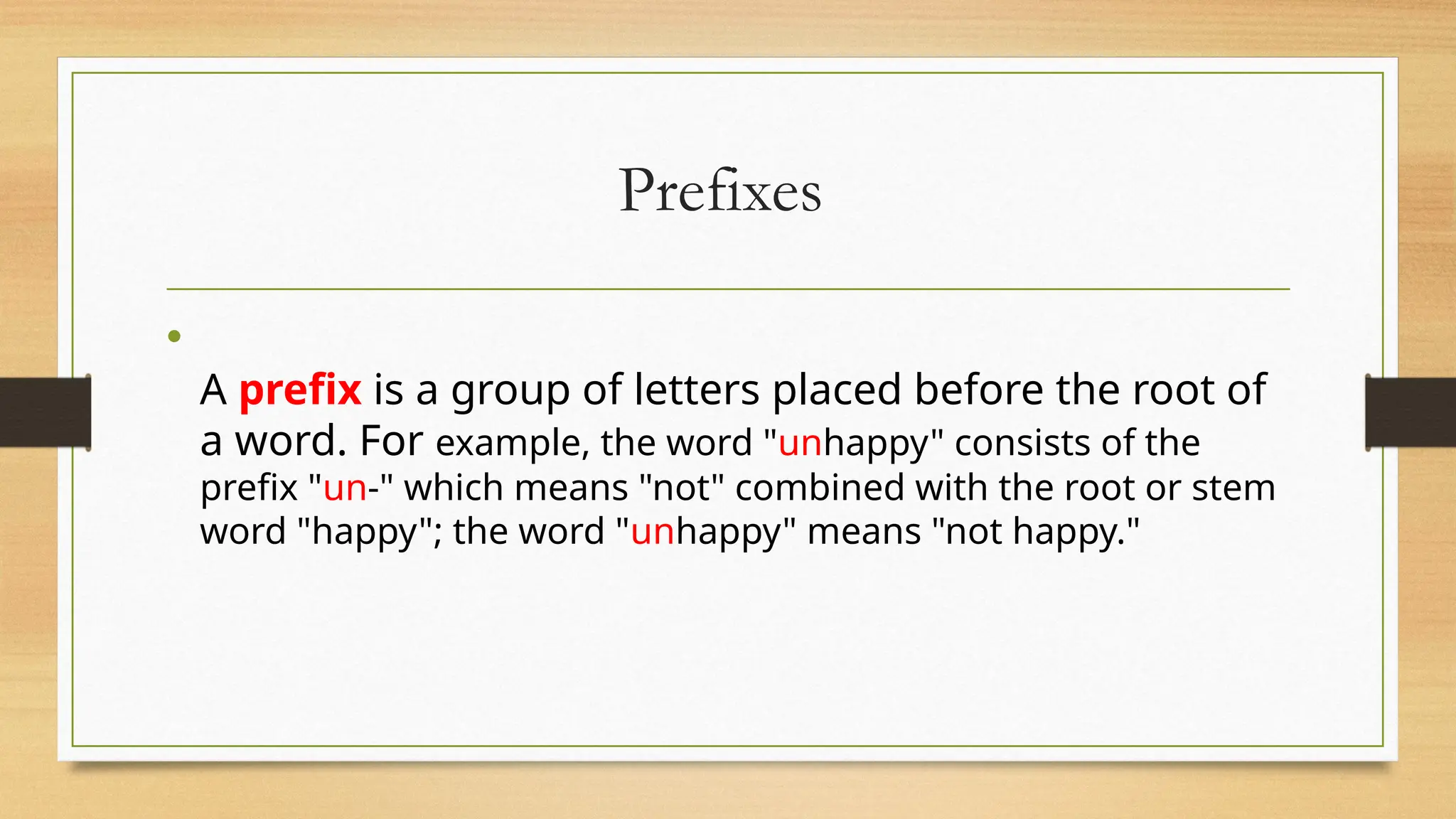 Prefixes and suffixes.pptx prefixes and sufixxes prefixes ans | PPTX