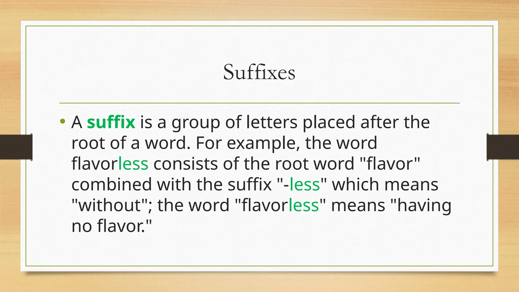 Prefixes and suffixes.pptx prefixes and sufixxes prefixes ans | PPTX