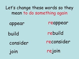 Prefixes and suffixes | PPT