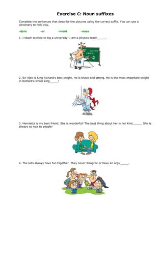 Prefixes and suffixes worksheet | DOC