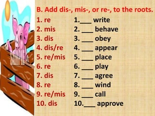 Prefixes gr. 2 reading | PPTX
