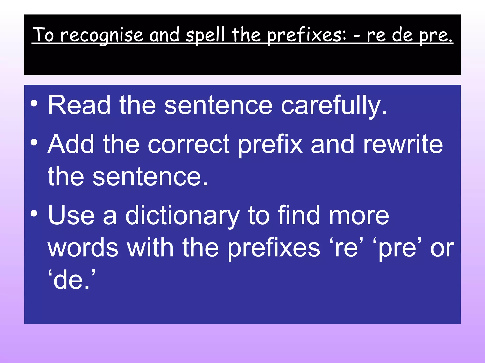 Prefixes | PPT