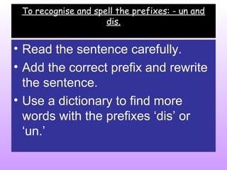 Prefixes | PPT