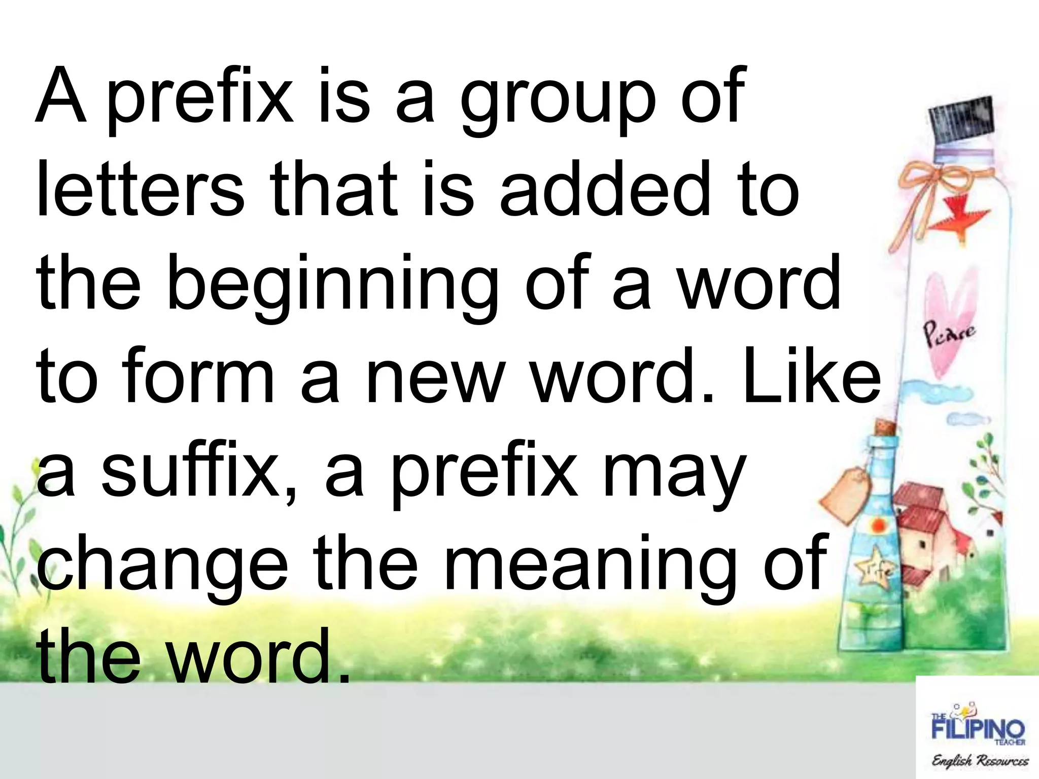 Prefixes of number and quality | PPTX