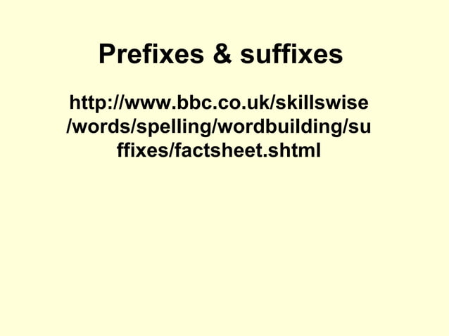 Prefixes & suffixes | PPT | Agriculture | Industries