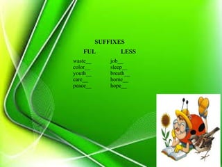 Prefixes &suffixes | PPT