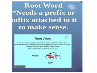 Prefixes, suffixes and root words | PPT