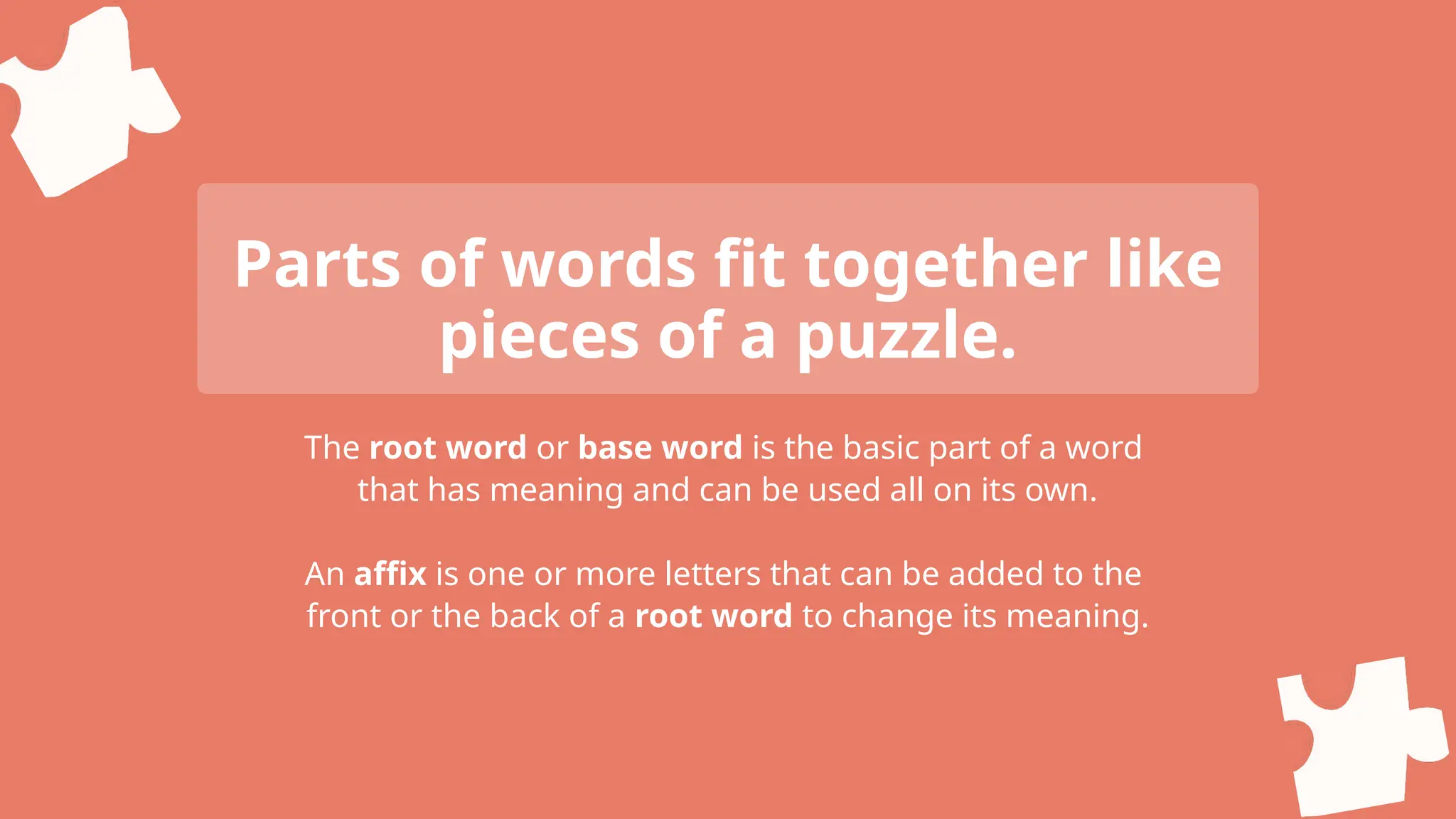 Prefixes And Suffixes Education Presentation In Pastel Playful Style Pptx