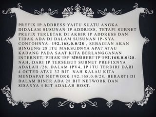 Prefix ip address (farisan perkasa) | PPTX | Computer Networking ...