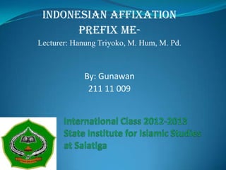 Prefix me-group | PPTX