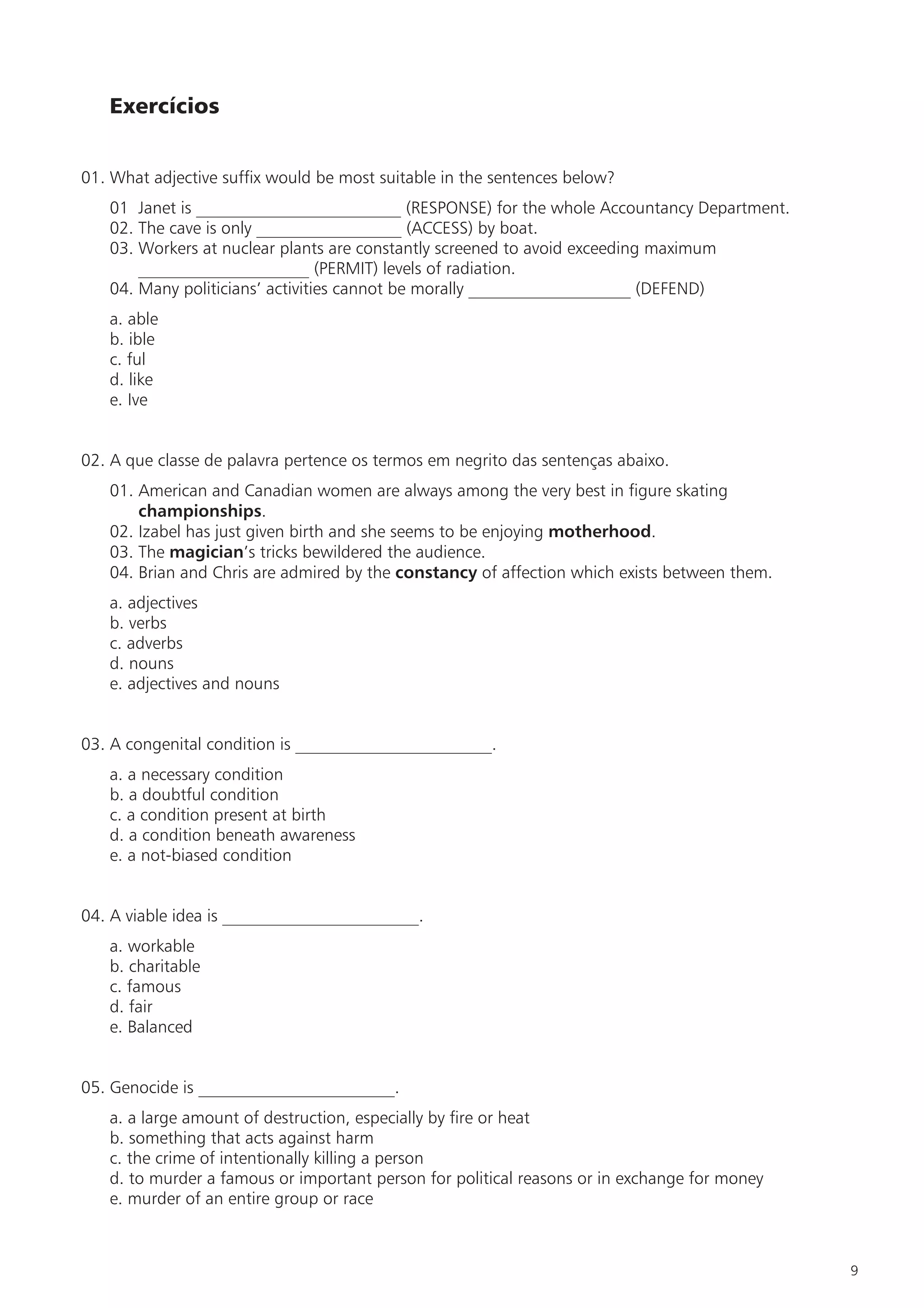 Prefixos e sufixos em ingles | PDF