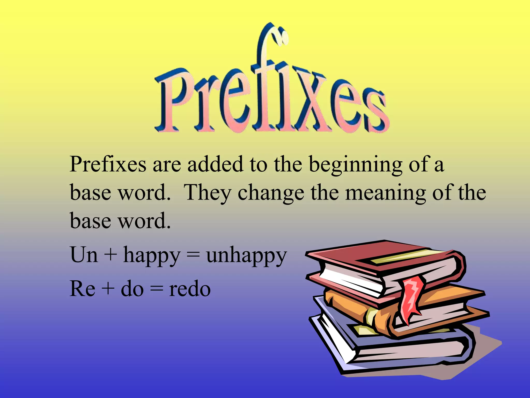 Prefix, Suffix, And Base Words | PPTX