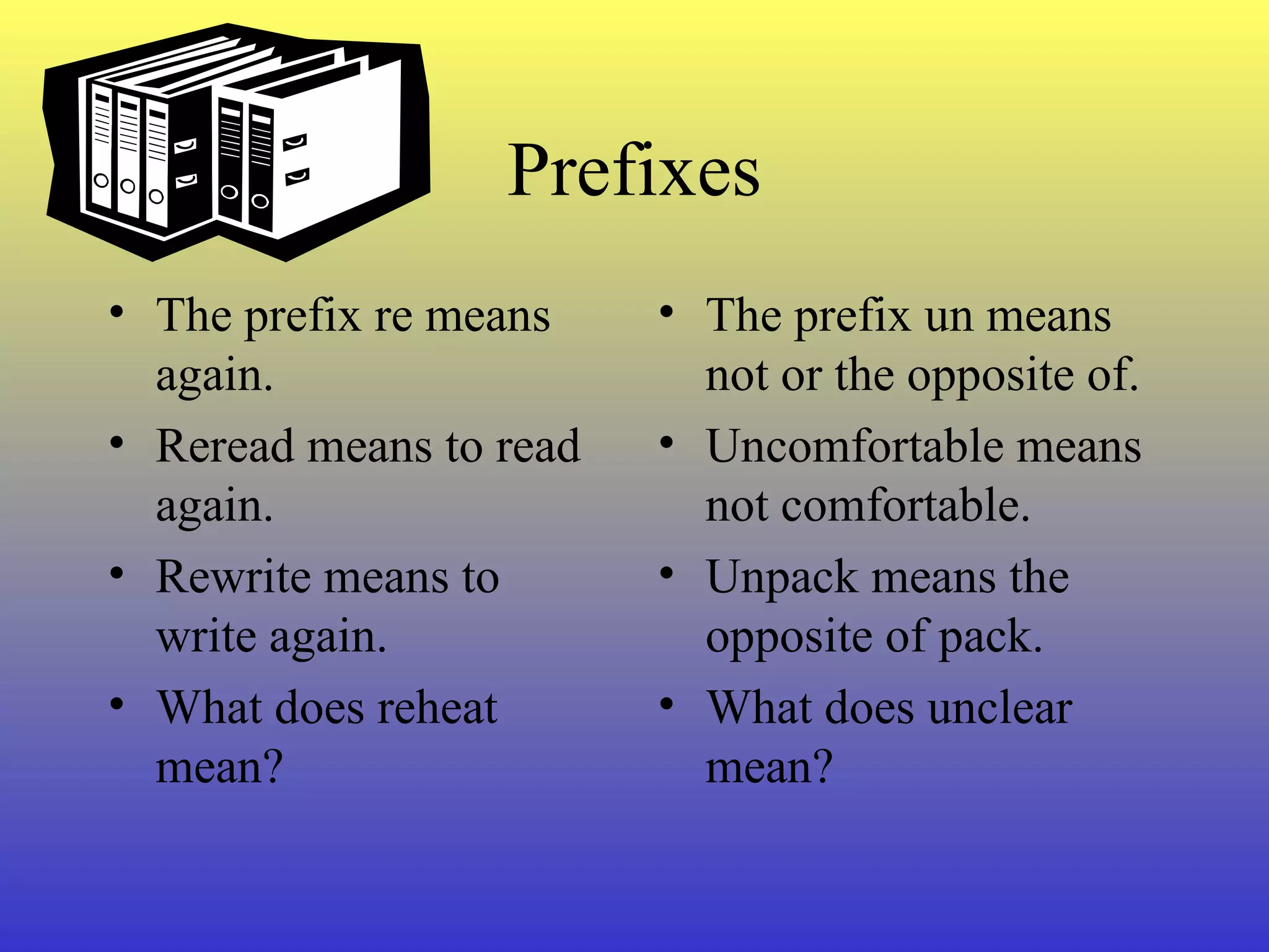 Prefix, suffix, and base words | PPT