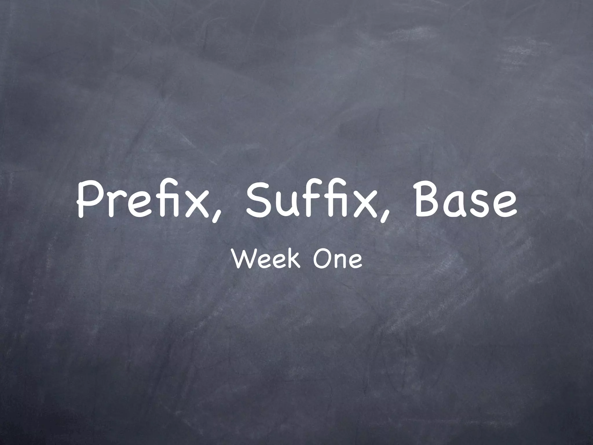 Prefix, Suffix, Base Words | KEY | Motorcycles | Automotive