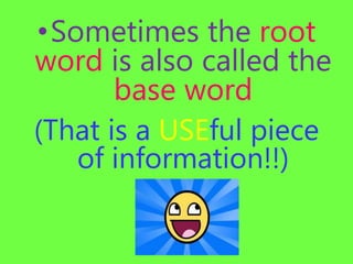 PrefixSuffixPowerPoint3rdGrade.ppt