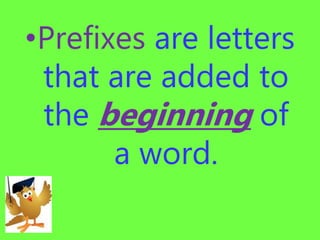 PrefixSuffixPowerPoint3rdGrade.ppt