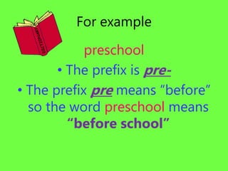 PrefixSuffixPowerPoint3rdGrade.ppt
