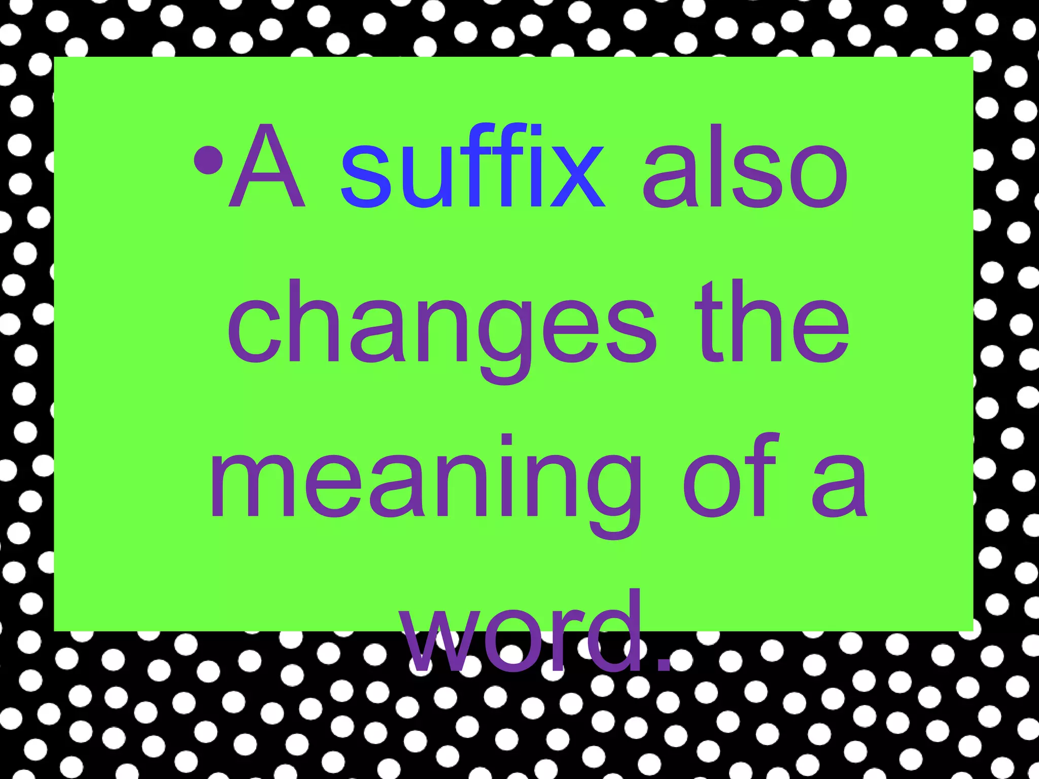 Prefix & Suffix | PPT