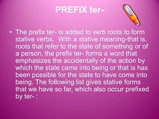 Prefix ter | PPT