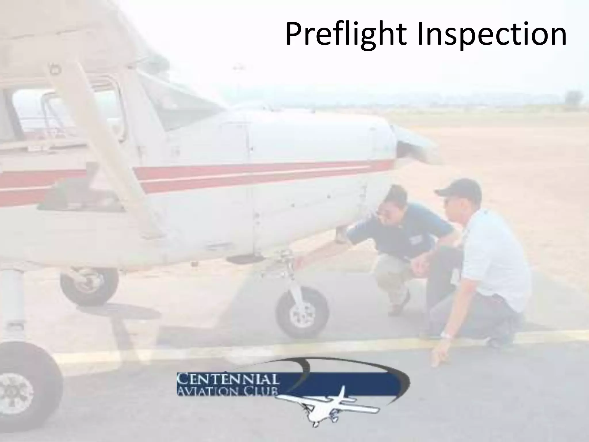 Preflight Inspection (Groups B/D) | PPTX