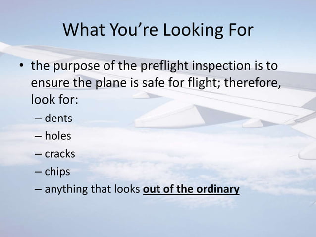 Preflight Inspection Groups B D Pptx Air Travel Travel Type